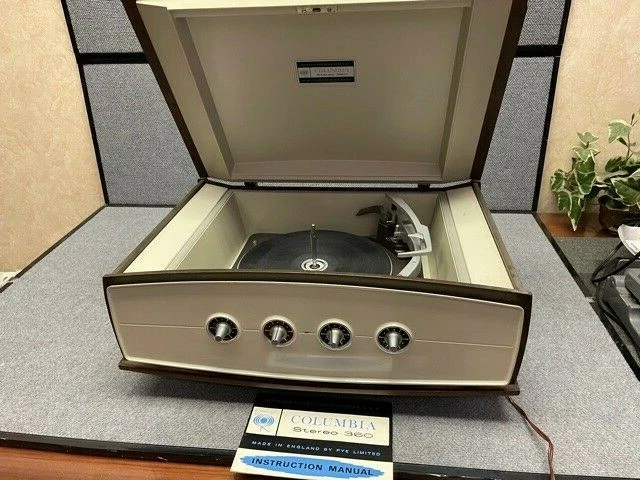 VINTAGE COLUMBIA 360 PYE Stereo Record Player Made in England *Circa ...