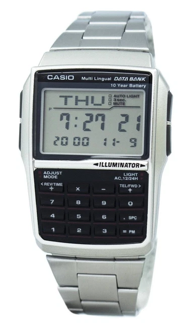 CASIO YOUTH DIGITAL Data Bank Alarm Multi-Lingual DBC-32D-1ADF Orologio ...