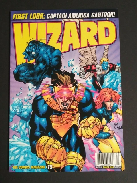 WIZARD COMICS MAGAZINE #79 March 1998 X-MEN COVER Captain America £3.83 ...