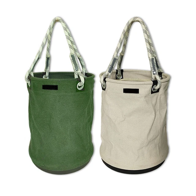 HEAVY DUTY UTILITY Tool Bucket with Rope Handles for Easy ...