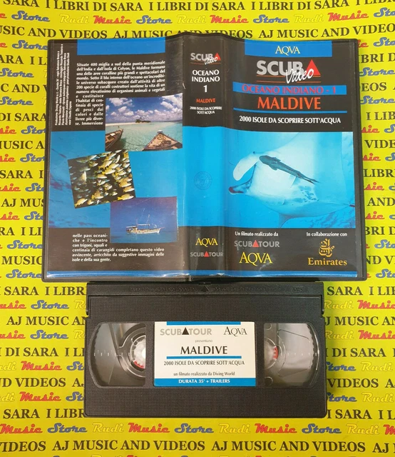 VHS FILM SCUBA VIDEO OCEANO INDIANO 1 MALDIVE isole da scoprire (F131 ...