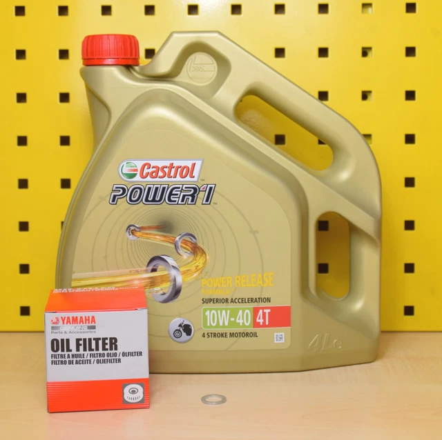 YAMAHA YZF-R1 VMX XJ XVZ Yzf-R Original Filtre Huile Castrol Power 1 10w40 Semi EUR 88,96 ...