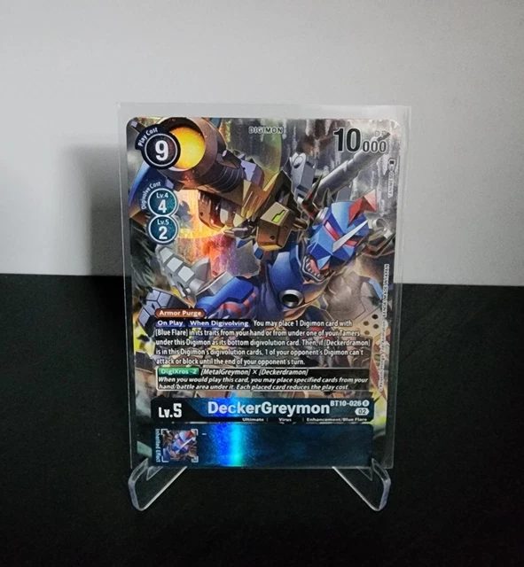 DIGIMON CCG DECKERGREYMON BT10-026 Xros Encounters art alternatif rare EUR 5,96 - PicClick FR