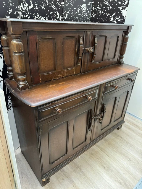 VINTAGE ERCOL OLD colonial buffet sideboard Cabinet (Delivery available ...