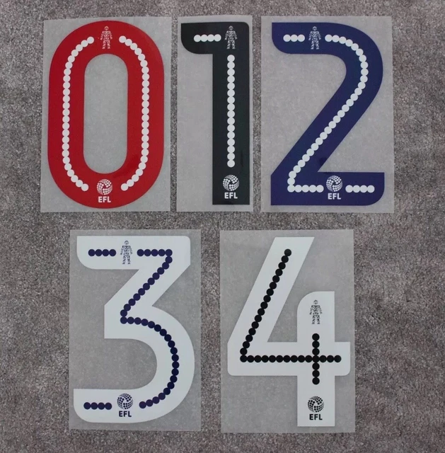 EFL FOOTBALL LEAGUE - Full Team Kit Shirt Printing |Numbers 1 - 16 ...