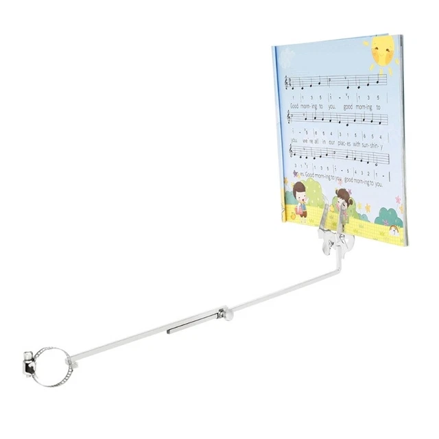 FLUTE SHEET MUSIC Folder Flute Lyre Music Sheet Flute Stand Cup Holder ...