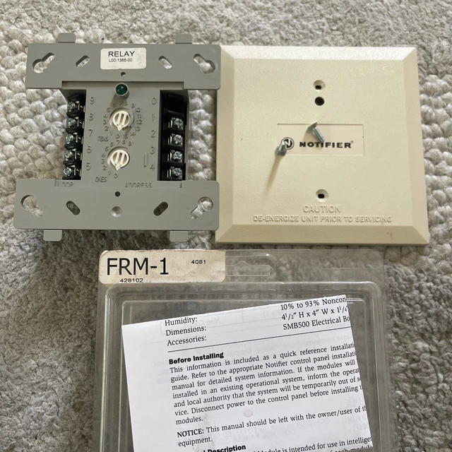 NOTIFIER HONEYWELL FIRE Alarm Relay Monitor Control Module FRM-1 428102 ...
