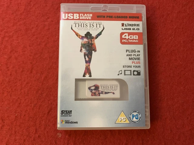 MICHAEL JACKSON THIS Is It Rare Uk Usb Flash Drive Memory Stick Nice ...