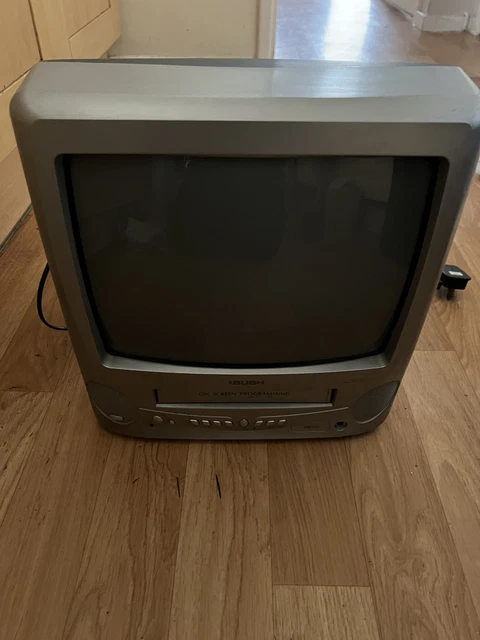 BUSH BTV18SIL/VA 14& Inch TV with built-in VHS Video - silver £57.92 - PicClick UK