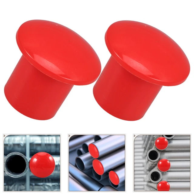 12 PCS REBAR Caps Red Rebar Cap Covers Plastic End Caps Mushroom Rebar ...