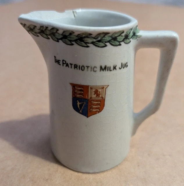 WORLD WAR 1 pottery Grimwades PATRIOTIC MILK JUG Staffordshire WW1 1914 ...