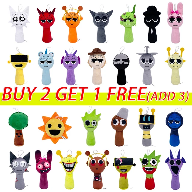 SPRUNKI PLUSH TOY Simon Oren Winda Sprunki Character Doll Plush Toy ...