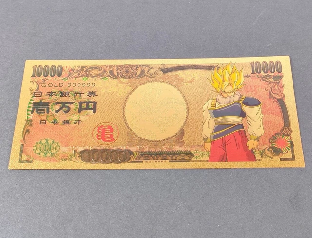 SON GOKU SUPER Saiyan Dragon Ball Bill 10 000 yens Or Japonais Japon F ...