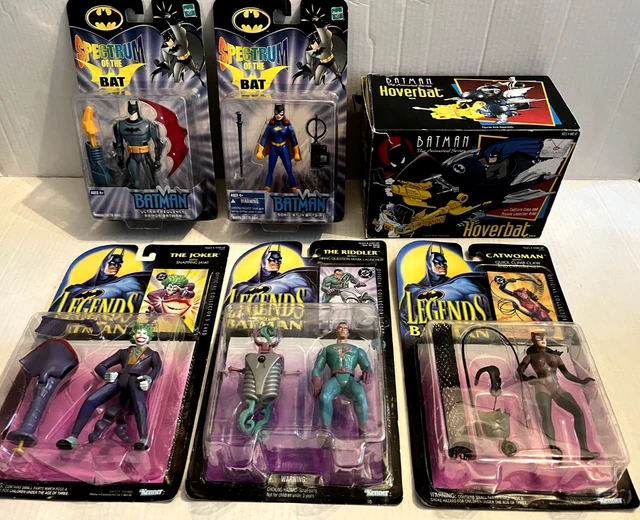 BATMAN & LEGENDS Animated Figure Lot Hoverbat Joker Batgirl Riddler ...