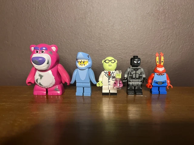 LEGO MINIFIGURE LOT Disney Lotso Spongebob Mr Krabs Spiderman The ...