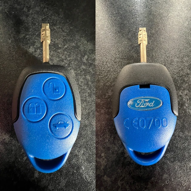 GENUINE FORD TRANSIT Blue 3 Button Remote Key Fob - Read Description £ ...