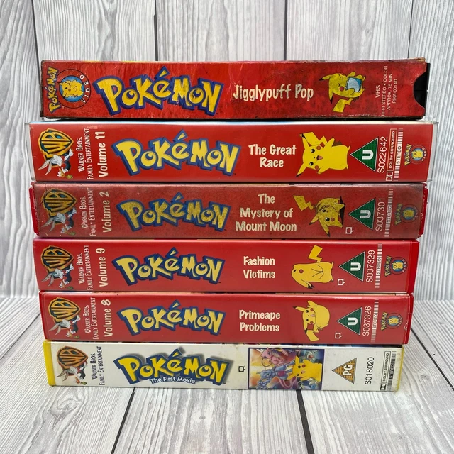6 X POKEMON Animated Series & Film VHS Tape Bundle - See Description ...
