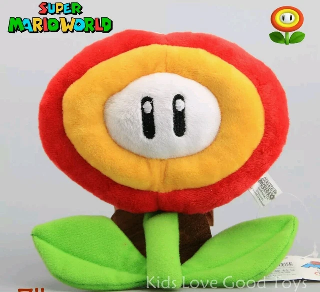 SUPER MARIO BROS. FIRE FLOWER PLUSH Plush Fire Flower Boo Peach Luigi £ ...