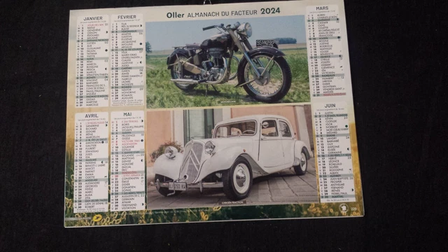CALENDRIER LA POSTE 2024. Almanach du Facteur véhicules anciens EUR 11 ...