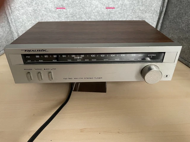 VINTAGE REALISTIC TM-150 Stereo AM/FM Tuner Model 31-1956 (Working) £14 ...