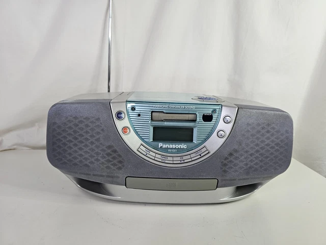 PANASONIC RX-EX1 PORTABLE Stereo Radio CD System, Working, With plug ...