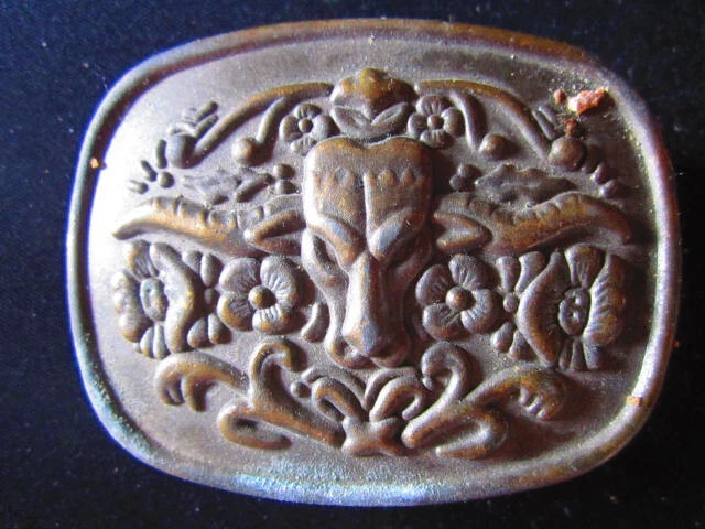 VINTAGE OLD BELT Buckle Long Horn Cow Head Great ** Must See ** $29.95 ...