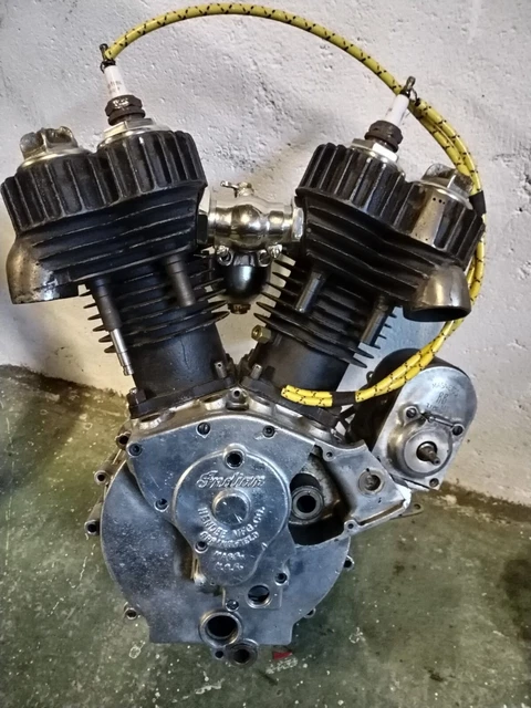 INDIAN POWER PLUS 1200 Hendee Engine - 1920 + Schebler Carb. + Rb M2 ...