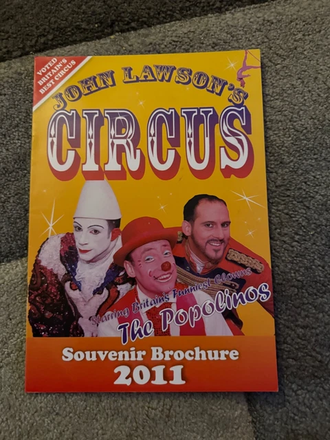 JOHN LAWSONS CIRCUS programme not Circus Poster cirque Affiche plakat ...