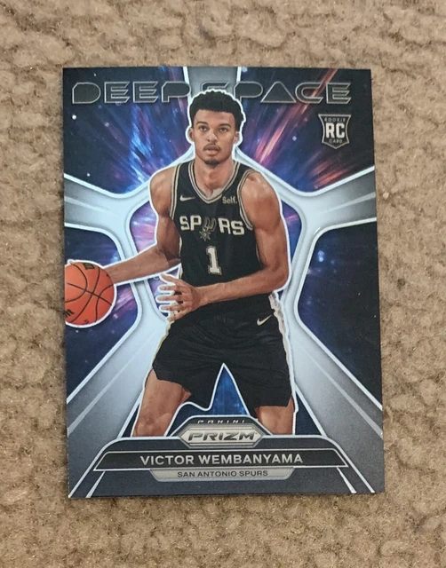2023-24 PRIZM VICTOR Wembanyama Deep Space Rookie Card RC #1 Spurs ...