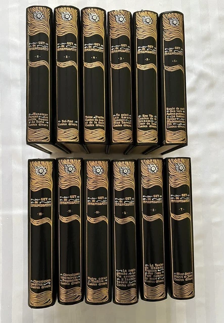 EDITION JEAN DE Bonnot – Oeuvre Complete – Guy De Maupassant – 12 ...