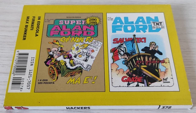 ALAN FORD N.378 HACKERS max bunker press mbp originale 2000 EUR 7,90 ...