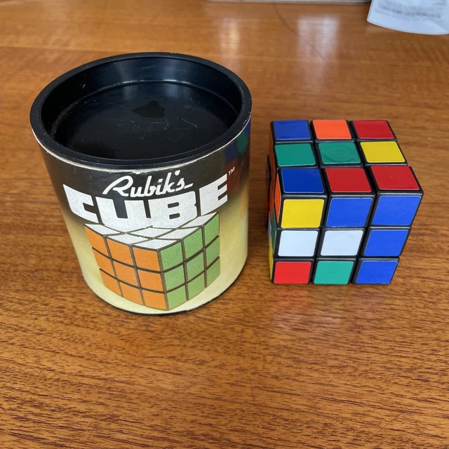 VINTAGE ORIGINAL BOXED Rubik's cube 3x3 puzzle Retro Toy Rubric Rubix ...