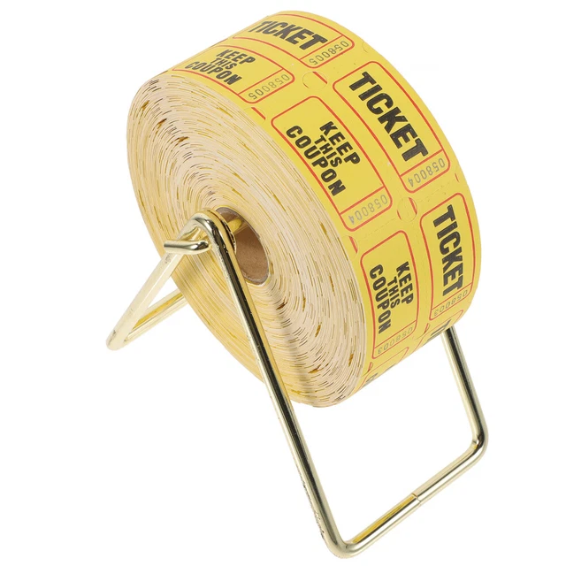 EVENTS TICKETS LABELS Roll Raffle Tickets Roll Raffle Ticket Dispenser ...