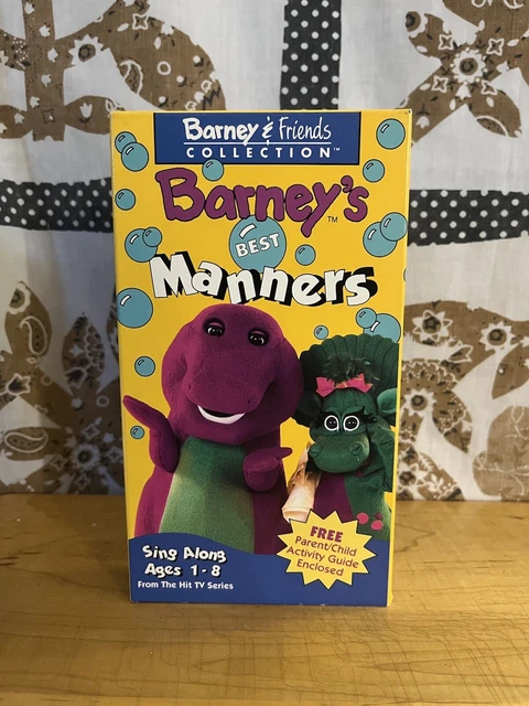 BARNEY VHS - Barney’s Best Manners VHS Sing Along (1993) Great ...