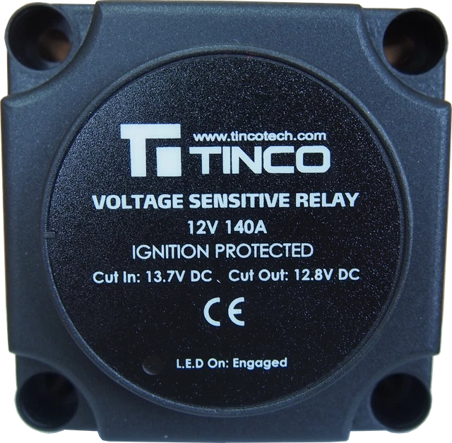 SPLIT CHARGER 12V 140 Amp Voltage Sensitive Relay For Campervan ...