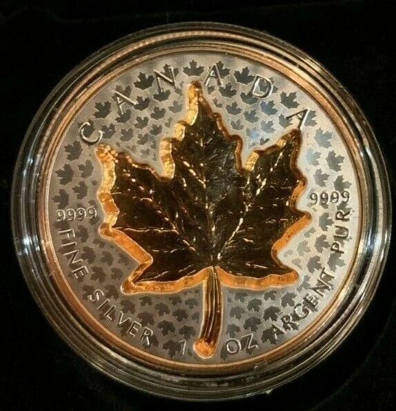 2022 SUPER INCUSE Maple Leaf Pure 1oz .9999 Silver Coin Canada $286.00 ...