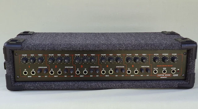 VINTAGE CUSTOM SOUND 1205 Mosfet Preamp 5 Channel Mixer Amplifier ...