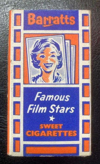 VINTAGE BARRATTS &FAMOUS Film Stars" Sweet Cigarette Packet £7.99 ...