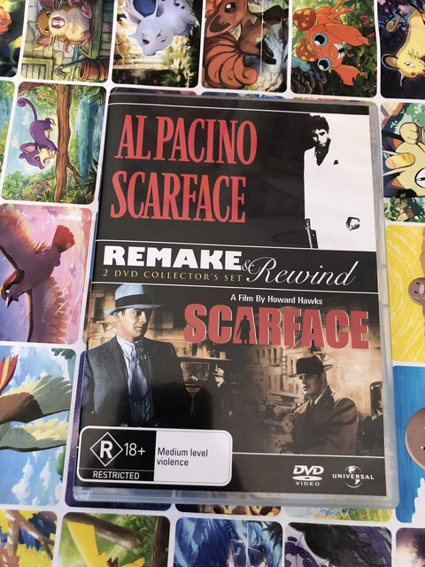 SCARFACE REMAKE & Rewind 2 DVD Collector's Set 1932 & 1983 - Rare R ...