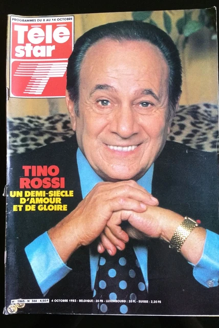 TELE STAR 4/10/1983; Tino Rossi / Alain Delon / Philippe Lavil / Peter ...