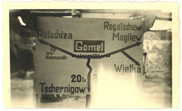 ORIG. FOTO WEGWEISER Rogatschew Mogilew Tschernigow in GOMEL ...