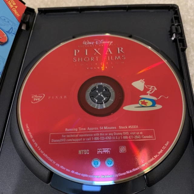 DISNEY PIXAR SHORT Films Collection Lot Volume 1 and 2 DVD Bonus ...