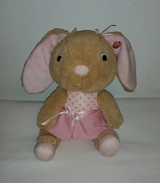 HALLMARK INTERACTIVE STORY Buddy Talking Abigail 10" Bunny Rabbit Plush ...