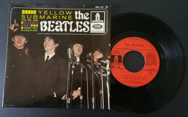 THE BEATLES VERY Rare French Ep Yellow Submarine Meo 126 Sacem 1971 ...