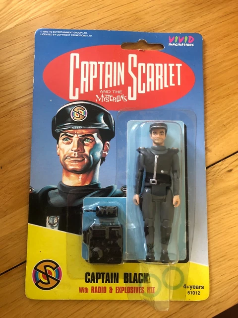 CAPTAIN SCARLET MOC Action Figure - Captain Black - Carded #51012 £8.00 ...