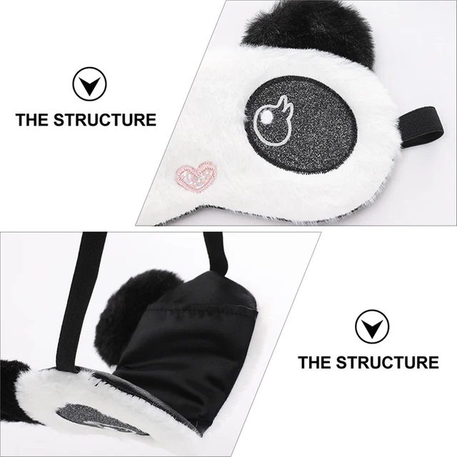 1 PC PANDA Theme Eye Mask Comfortable Eye Cover Adorable Sleep ...