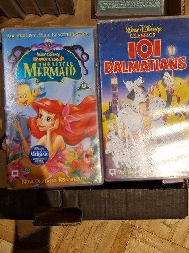 DISNEY VHS BUNDLE X9VHS Video Cassette Tapes Bambi, Little Mermaid All ...