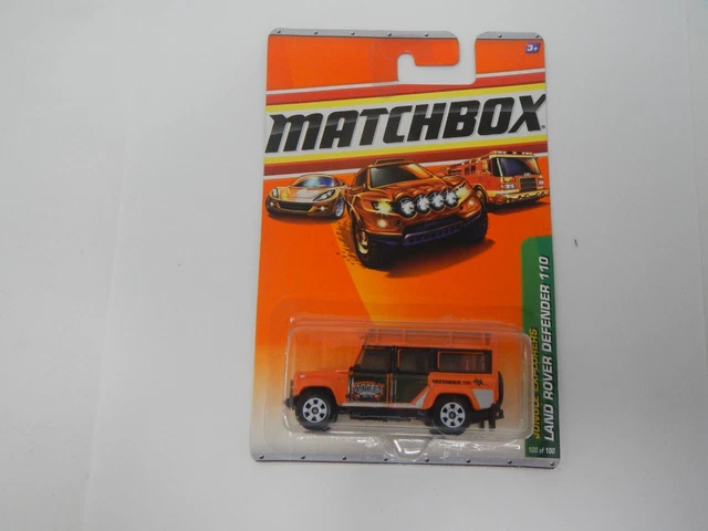 MATCHBOX JUNGLE EXPLORERS Land Rover Defender 110 Orange $5.99 - PicClick