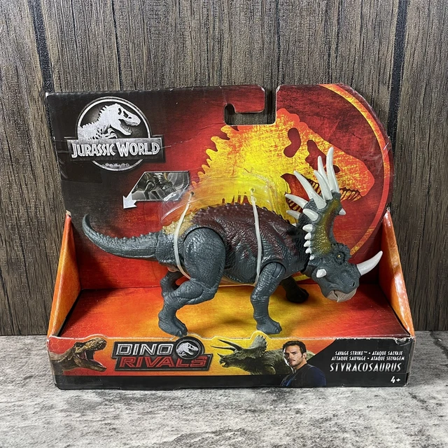 JURASSIC WORLD DINO Rivals Savage Strike Styracosaurus Mattel 2018 EUR ...