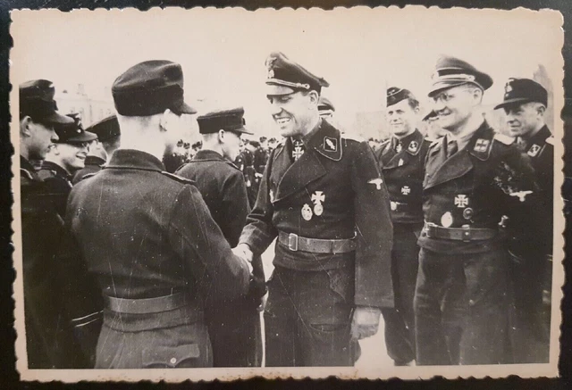 GERMAN PHOTO WW2 ARCHIVE : Colonel MUHLENKAMP & Cdt KUMMEL _ 5. Pz Div ...